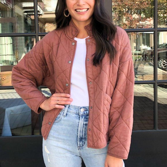 Z Supply | Jackets & Coats | Maya Quilted Jacket Whiskey | Poshmark